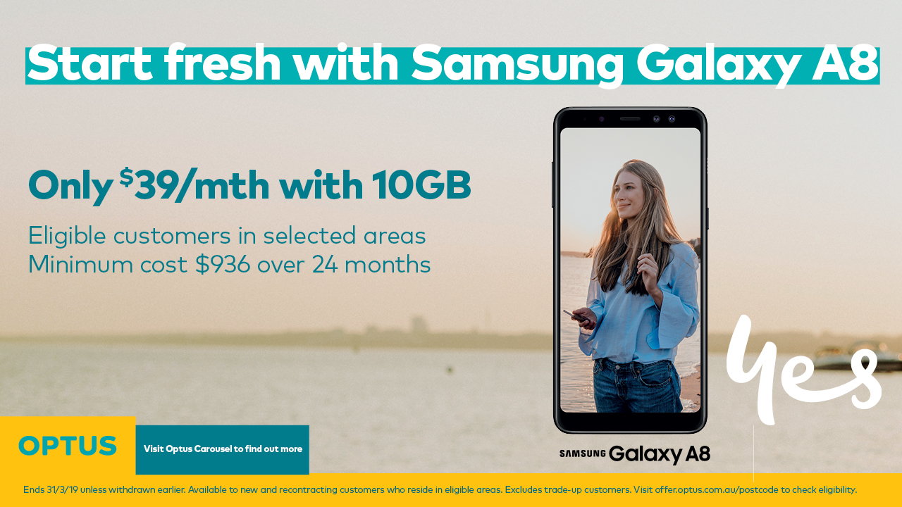 Samsung Galaxy A8 Optus · Student Discount · Student Edge