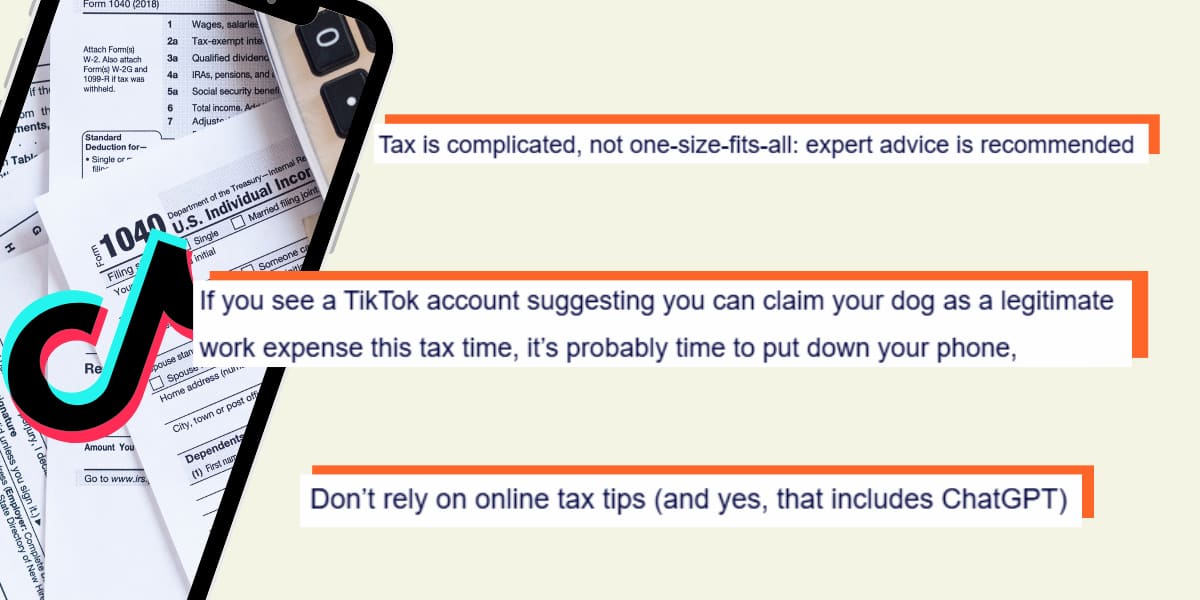Why You Should Definitely Not Get Tax Advice from TikTok