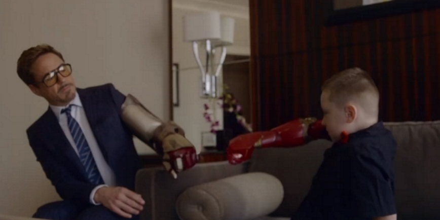 Watch What Happens When Robert Downey Jr. Gives This Kid A Bionic Arm ...