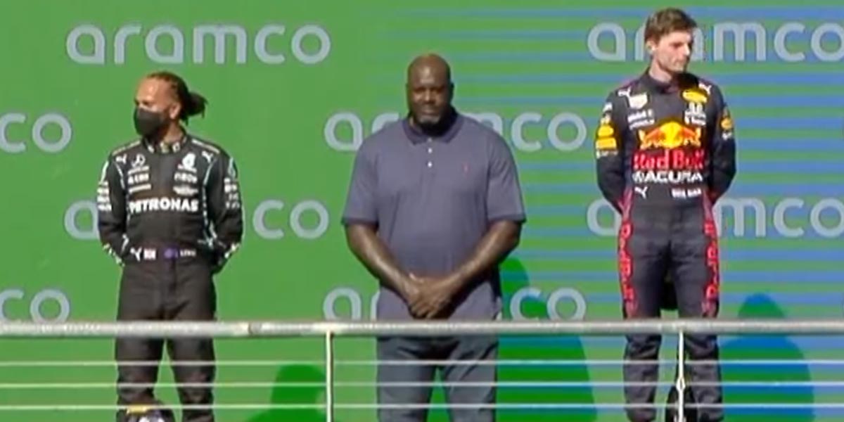 The Internet Is Loving Shaq’s Appearance at the US Grand Prix