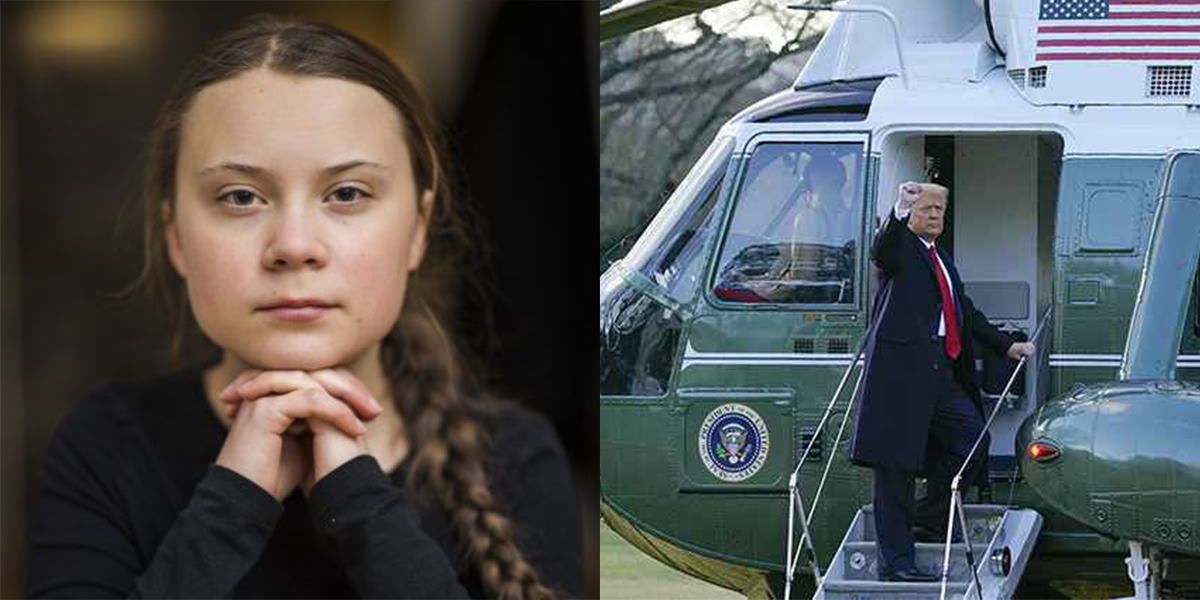 Greta Thunberg Gloriously Roasts Donald Trump As He Leaves White House ...