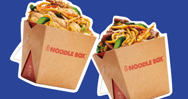 $15 for 2 student boxes at Noodle Box · Student Discount · Student Edge