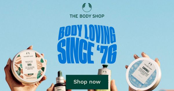 Save 15% off The Body Shop · Student Discount · Student Edge